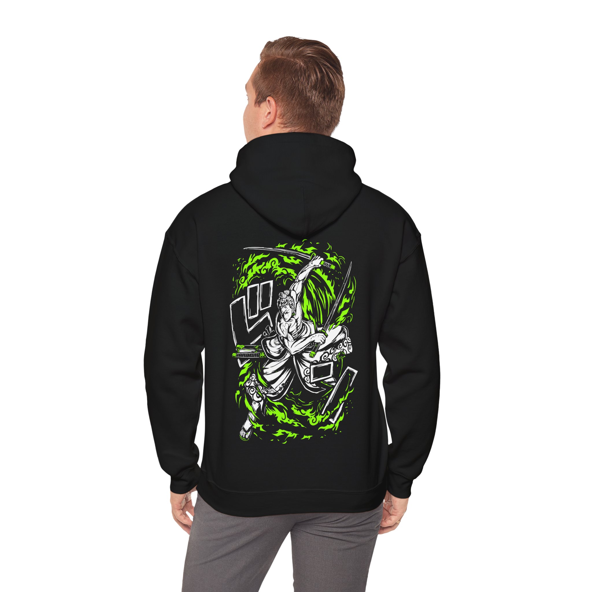 THE PIRATE HUNTER ZORO RESOLVE HOODIE - Mosshead